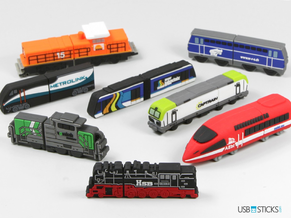 Individueller Zug, Lok oder Straßenbahn USB-Stick als Sonderanfertigung